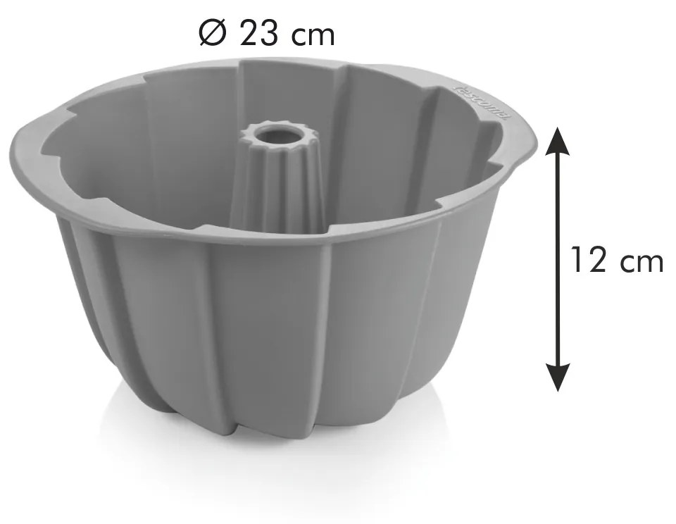 Bábovka vysoká DELÍCIA SiliconPRIME ø 23 cm, klínky