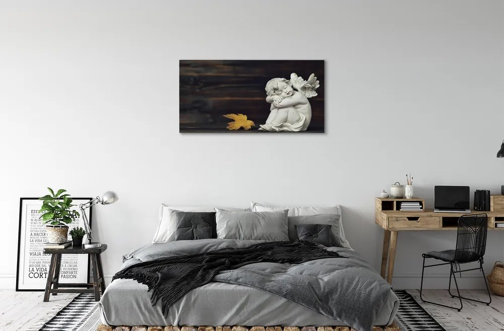 Obrazy na plátně Spací angel listy board 140x70 cm