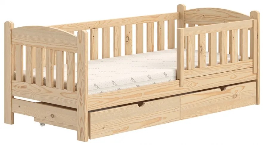 Dřevěná dětská postel Alvins DP 002 80x180 - borovice