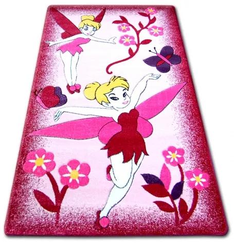 Makro Abra  Dětský kusový koberec HAPPY C224 růžový Víla 240 x 330