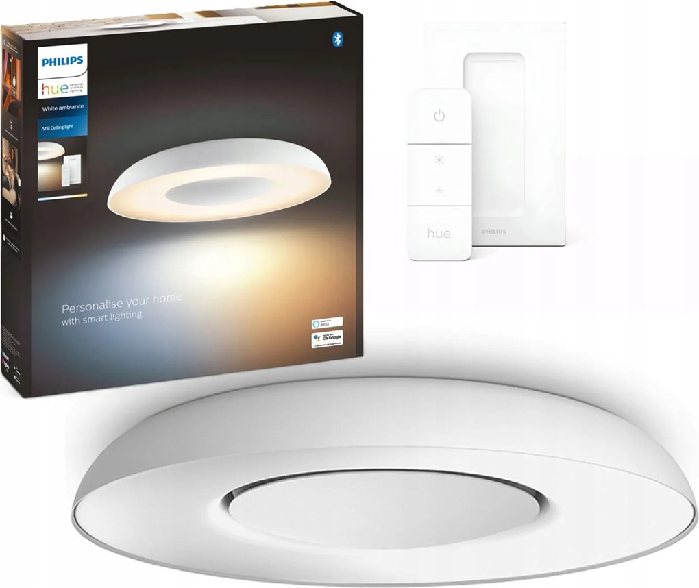 Stropní Svítidlo Led Stropní Svítidlo na omítku 22,5 W 39 Cm Bílá Philips Hue dálkový ovladač