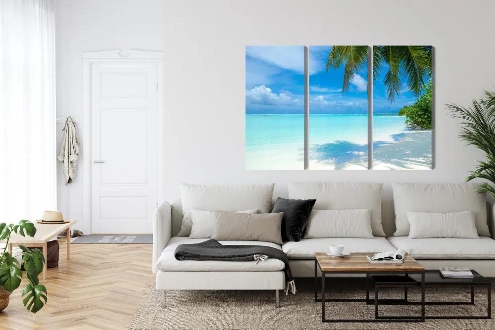 Vícedílný obraz Pláž Na Maledivách Nedostatek Nedostatek Plátno Canvas 60x40