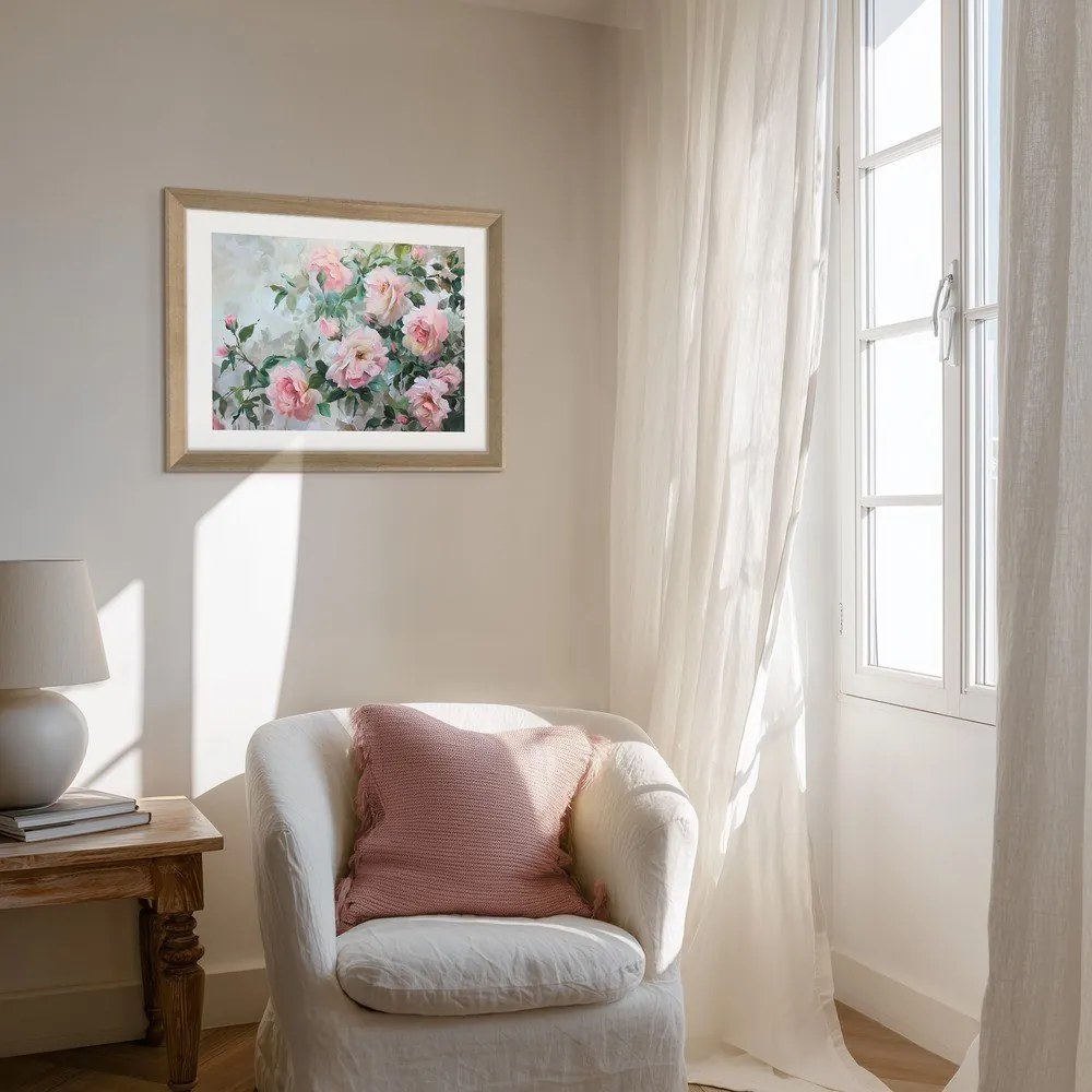Tištěný obraz s rámem 75x56 cm Blooming Roses – Styler