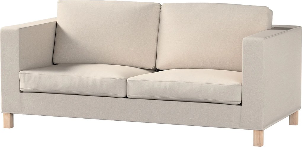 Potah na pohovku IKEA  Karlanda rozkládací, krátký barva šedá látka pletený vzor