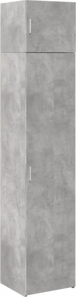 Úložná skříňka betonově šedá 45x42,5x225 cm kompozitní dřevo 3281290