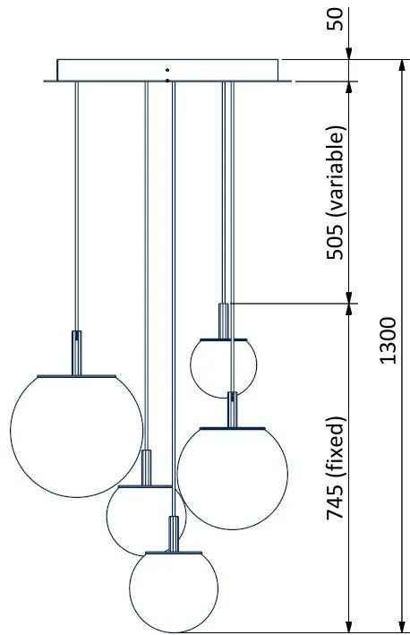 Brokis Designové závěsné svítidlo Sfera PC1170, Ø30cm Povrch Montury: broušený hliník lakovaný (CCS2841), Barva el. vedení: textilní kabel - bílý (CECL521), Baldachýn: kov - černý matný komaxit (CCSC619)