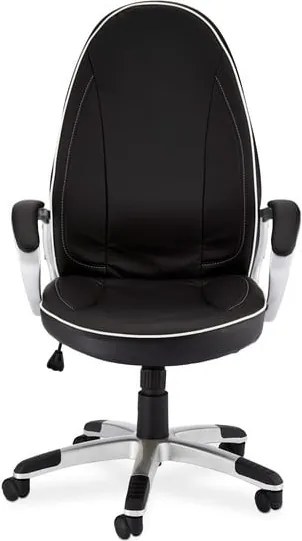 Černo-bílá kancelářská židle Furnhouse Speedy