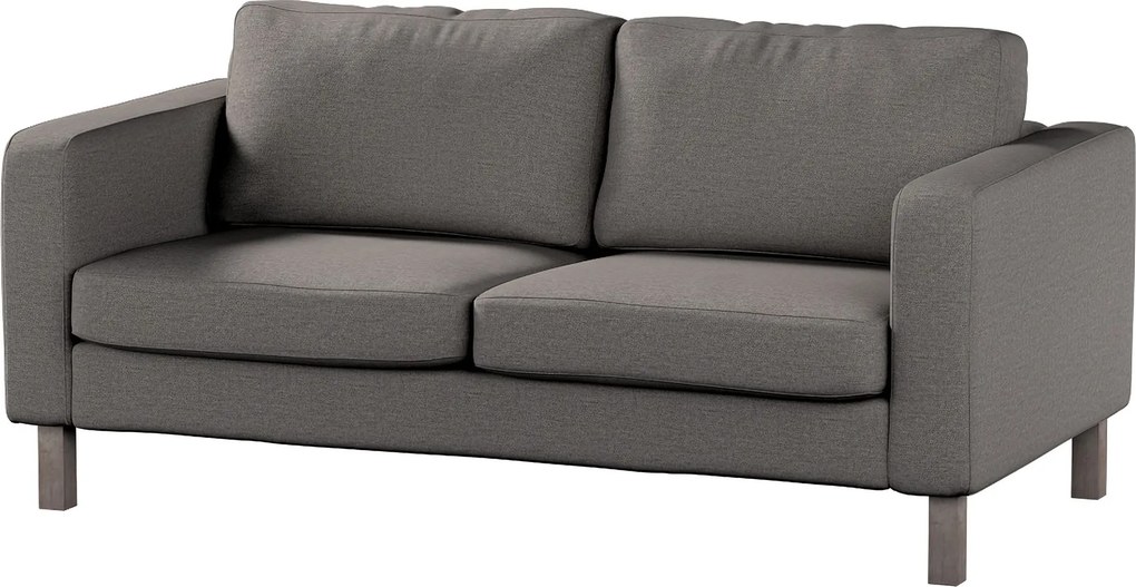 Potah na pohovku IKEA  Karlstad 2-místná, nerozkládací, krátký barva šedá látka pletený vzor