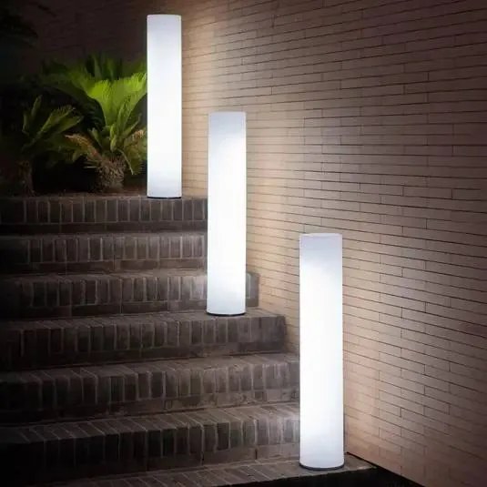 Zahradní venkovní stojací lampa Newgarden Fity, 100 cm, 2 700 K / bílá