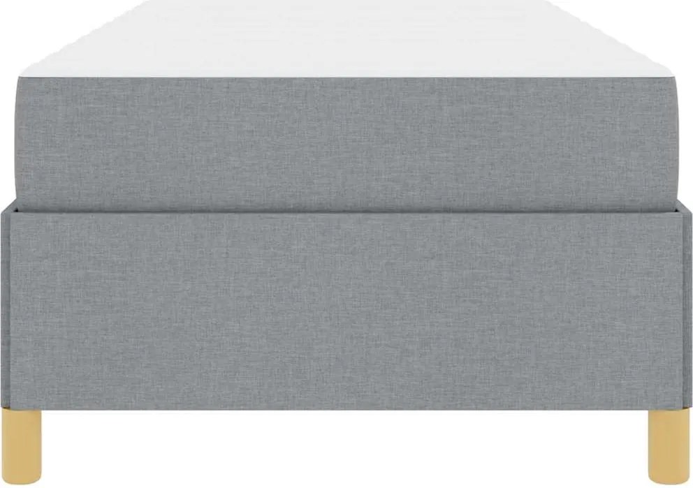 Rám postele Světle šedá 90 x 190 cm textil 3398899