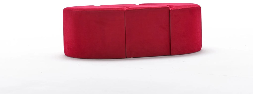 Atelier del Sofa Taburet Alya Puf - Red, Červená