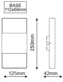 ACA Lighting Zahradní nástěnné LED svítidlo AGIRA 8W/230V/3000K/320Lm/200°/IP54, tmavě šedé