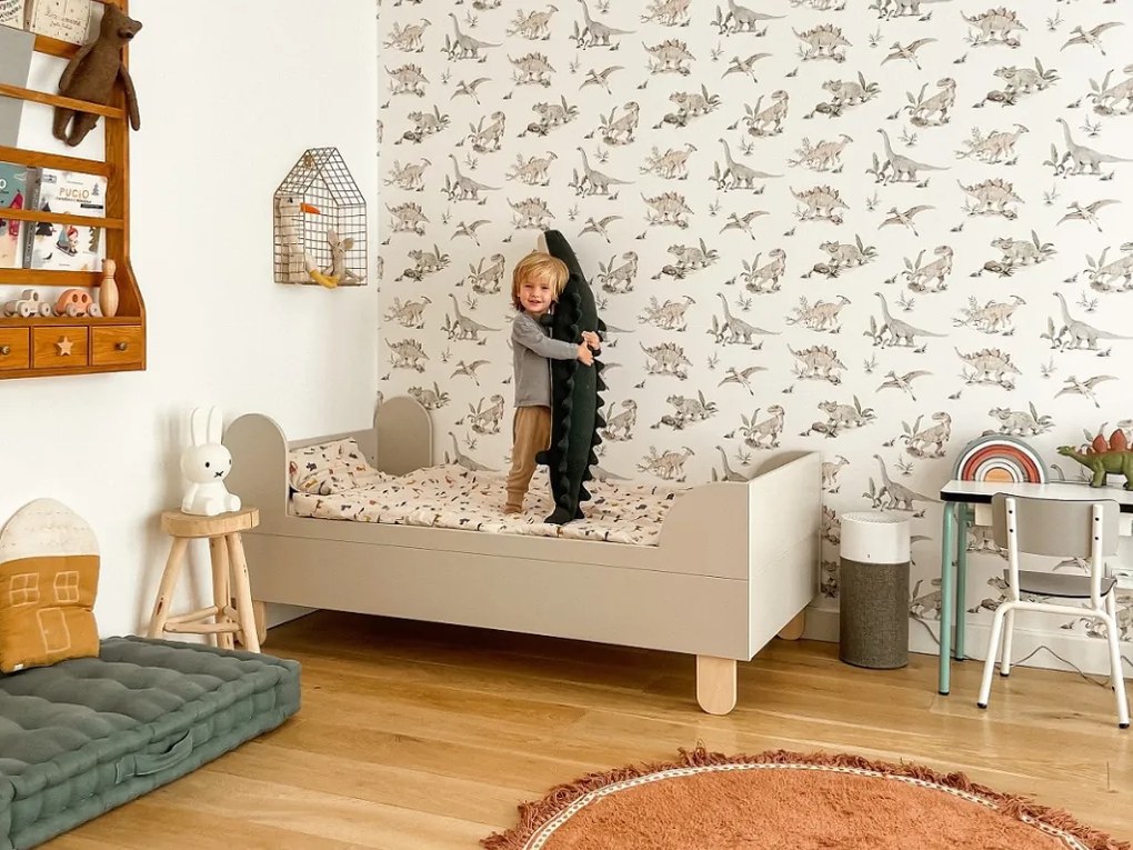Wood Luck Dětská jednolůžková postel se dvěma čely BASIC Zvolte barvu: Bílá, Zvolte rozměr: 80x160 cm