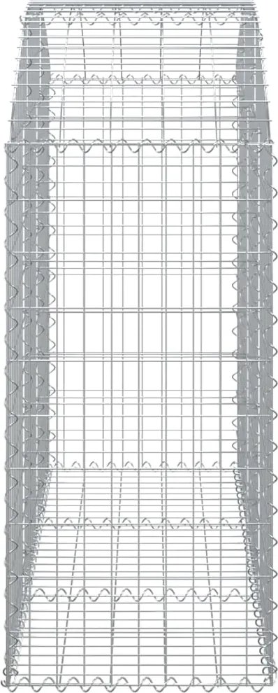 Klenutý gabionový koš 150 x 50 x 100/120 cm pozinkované železo 153455