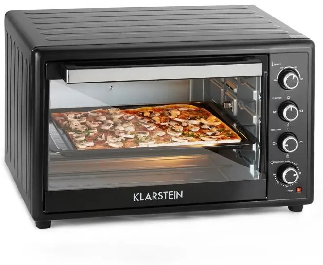 Klarstein Masterchef XL, černá, elektrická trouba, 100 l, 2700 W, nerezová ocel