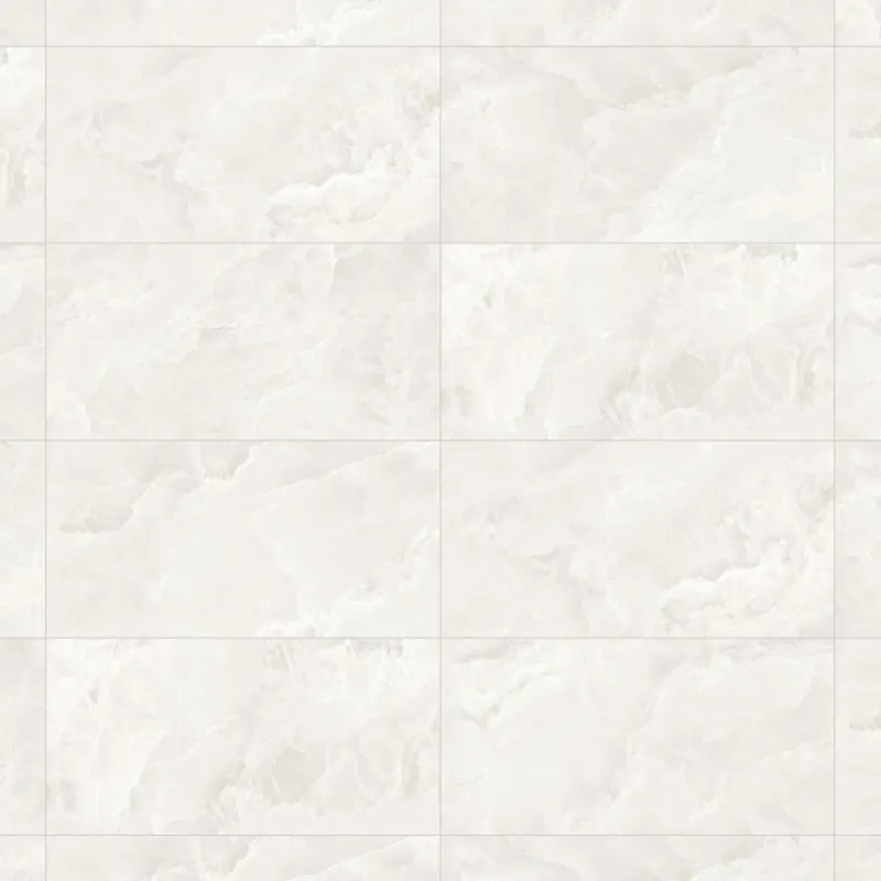 Mexen Valga Bianco glazovaný porcelán rektifikovaný G1, podlahová a stěnová dlaždice 120 x 60 cm, lesk - TL122-120-060-01