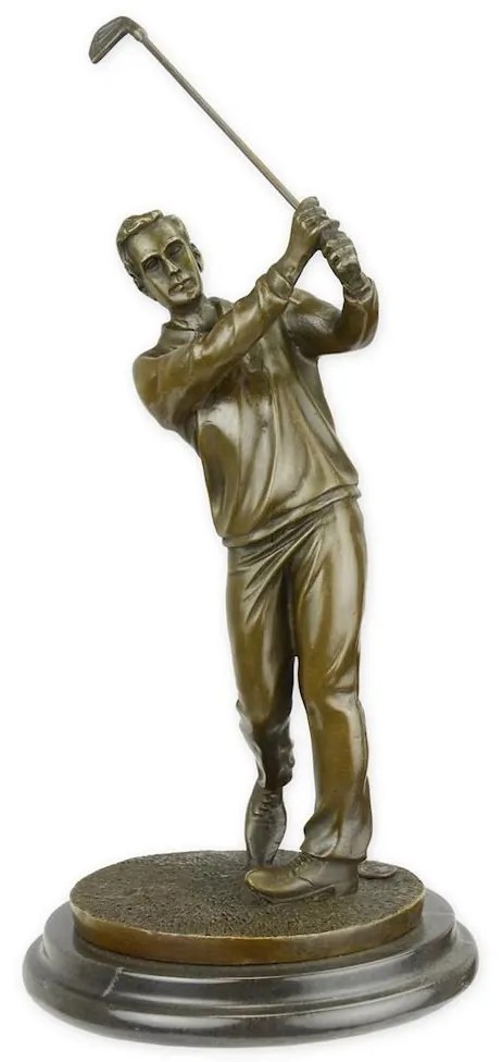 Bronzová socha soška - Golfista 2