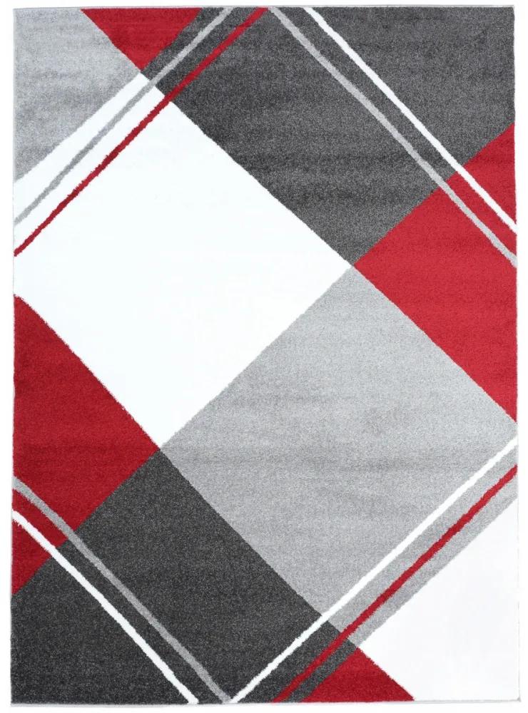 *Kusový koberec Luxo červený, Velikosti 140x190cm