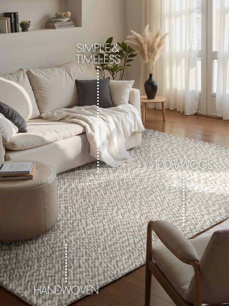 ELLE Decoration, Kusový koberec Lyon Beans 106317 Natural Cream Grey z kolekce Elle, 160x230, šedá, ložnice