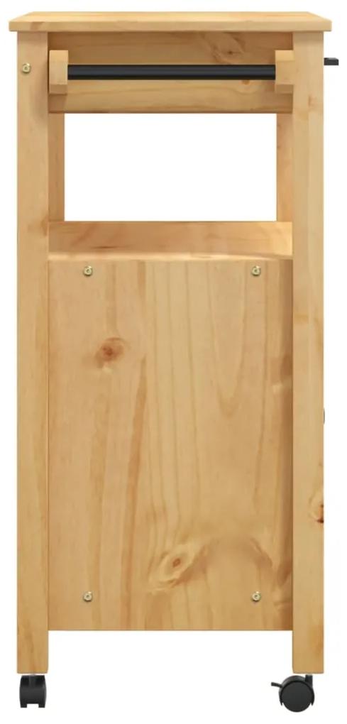 Kuchyňský vozík MONZA 84 x 40 x 90 cm masivní borové dřevo,  376106