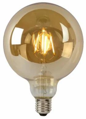 LUCIDE Bulb LED G125 Filament E27/5W 400LM 2700K Amber, žárovka, zářivka