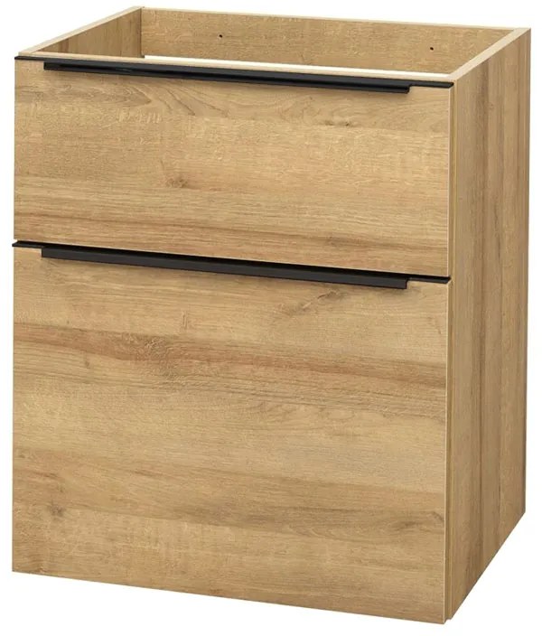 Mereo Mereo, Mailo, koupelnová skříňka 61 cm, bílá, dub, antracit, CN520SB