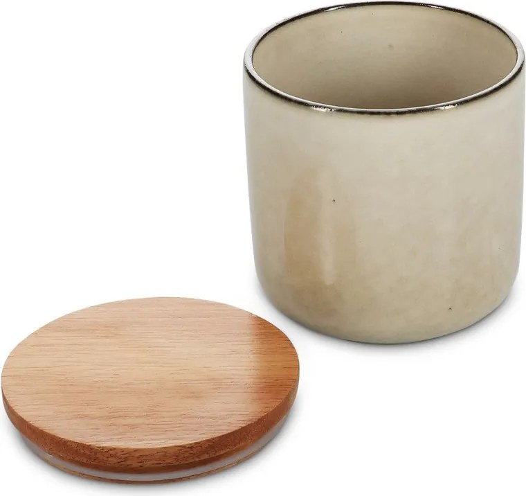 Kameninová dóza na potraviny Meridian – Salt&Pepper