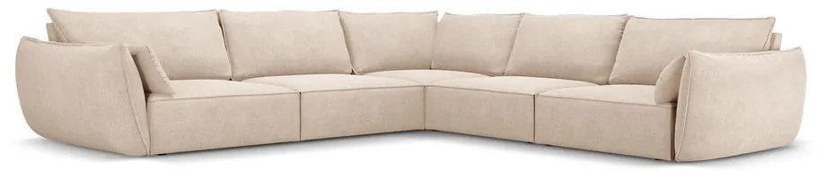 Béžová rohová pohovka (variabilní) Vanda – Mazzini Sofas