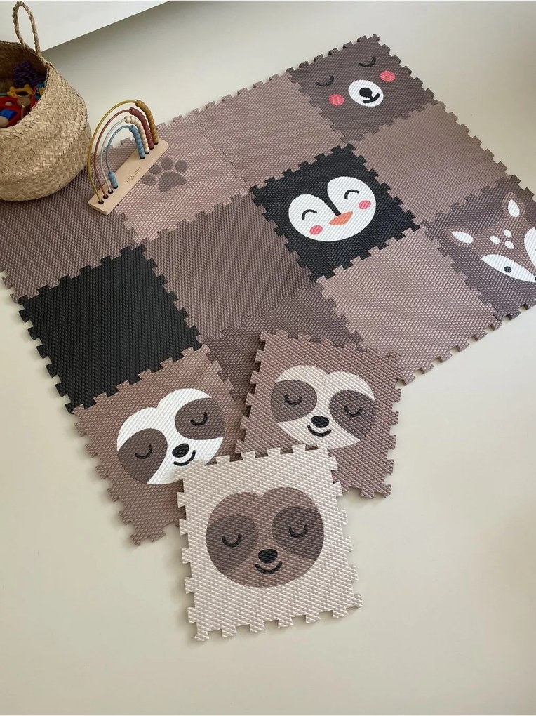Minideckfloor Lenochod Barevná kombinace: Bílý s hnědým lenochodem