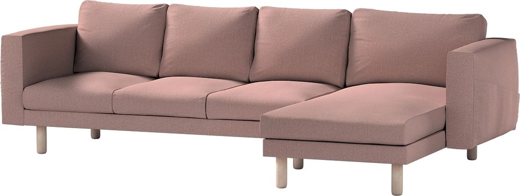 Potah na pohovku IKEA Norsborg 4-místná se šezlongem barva růžová látka pletený vzor