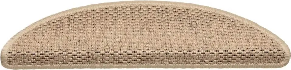Samolepicí rohože na schody Sisal-Look 30 ks 56x17x3 cm Písek 3365867