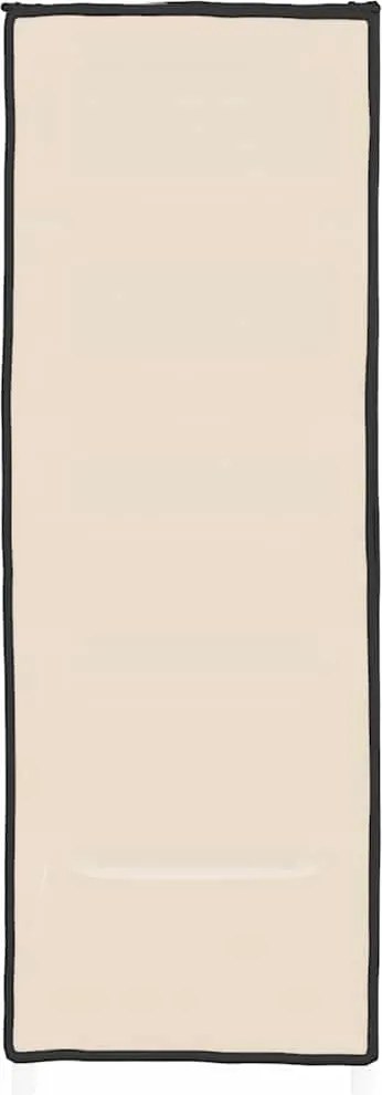 Botník krémový 60 x 28 x 90 cm textil 337263