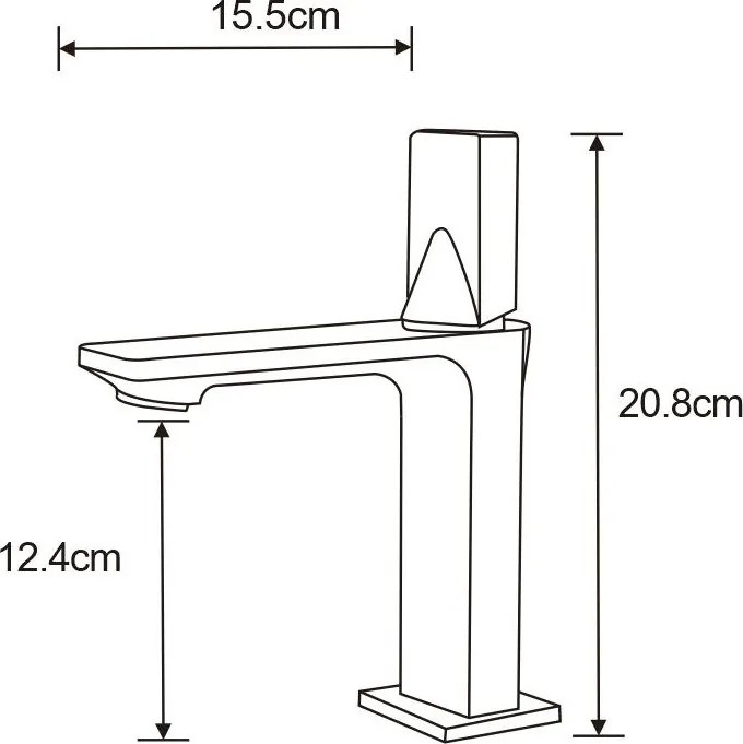 Mexen Crux umyvadlová baterie, zlatá, 744400-50