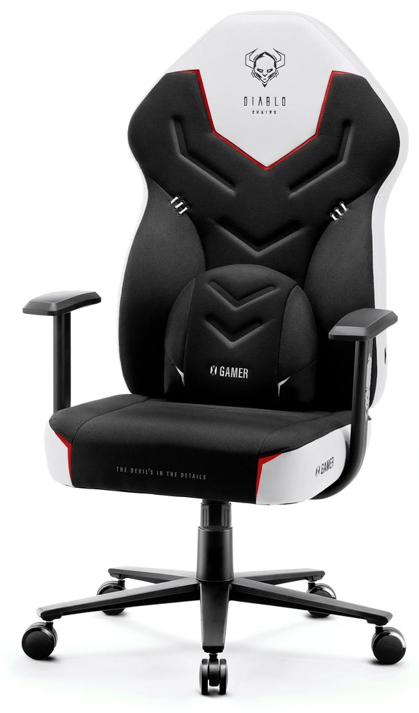 Herní židle Diablo X-Gamer 2.0 Normal Size: černo-bílá Diablochairs