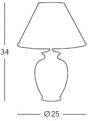 Keramická stolní lampa Kolarz Avorio 0014.73S.6