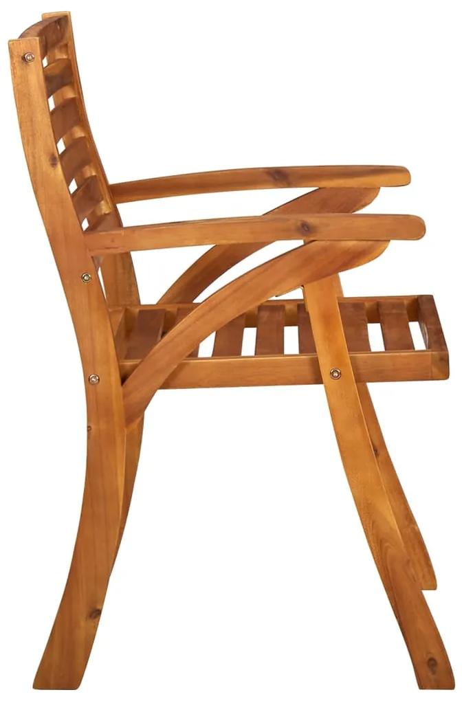 Zahradní židle s poduškami 4 ks masivní akáciové dřevo,  3075196