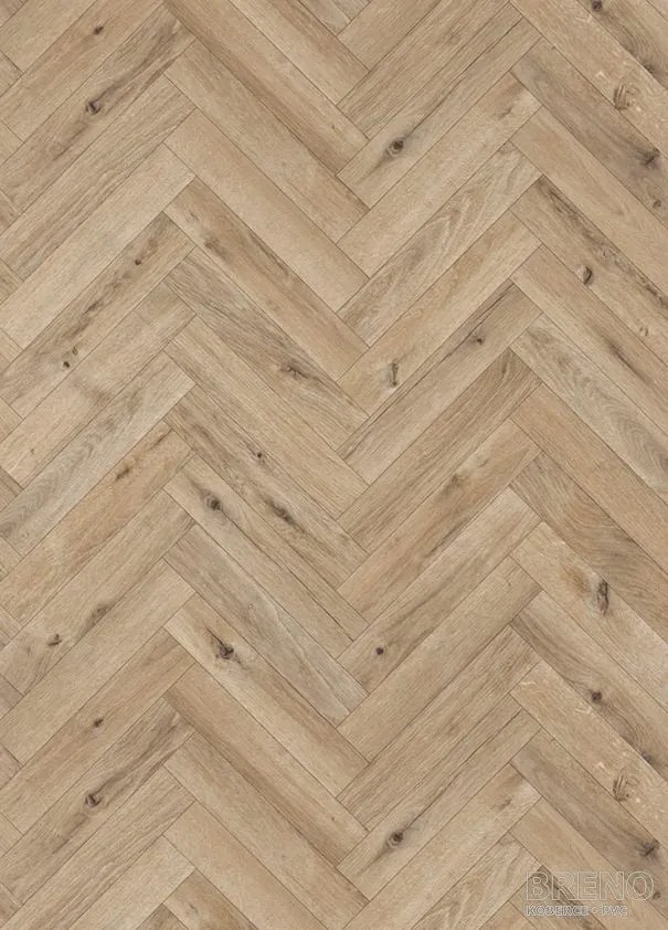 Breno PVC FEELINGS Artena Oak 617M - světlé parkety, šíře 100 cm