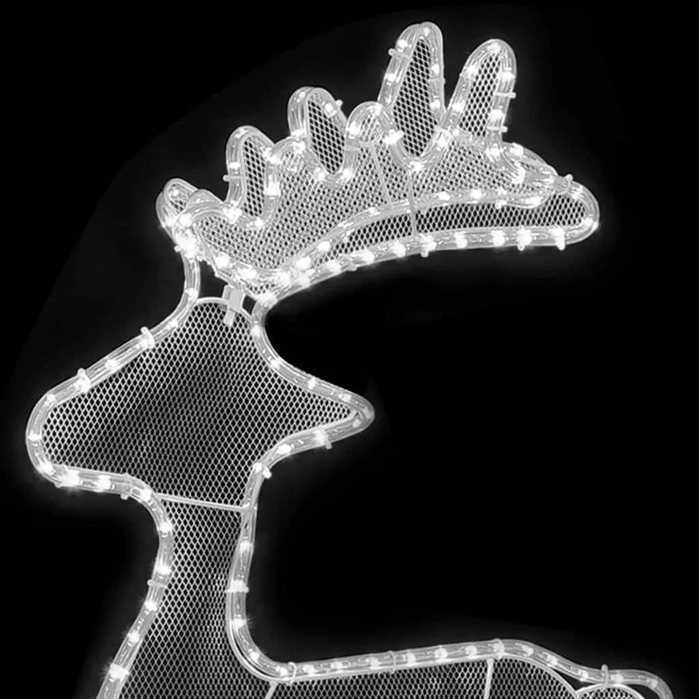 Sob vánoční dekorace s výpletem 306 LED diod 60 x 24 x 89 cm 329823