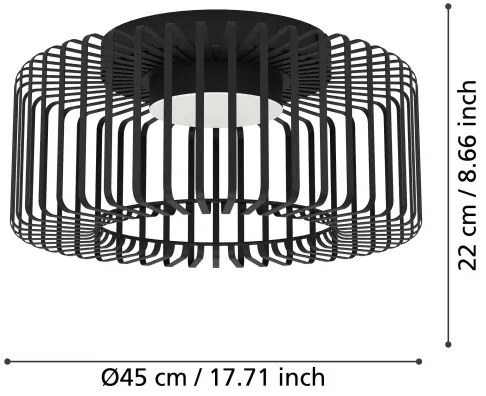 Eglo 900722 - LED RGBW Stmívatelné stropní svítidlo GINESTRONE-Z LED/22W/230V
