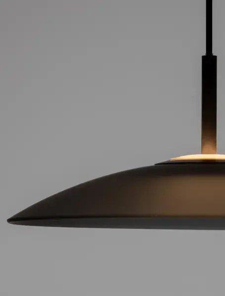 LED černo-kouřový designový lustr Polifemo 140