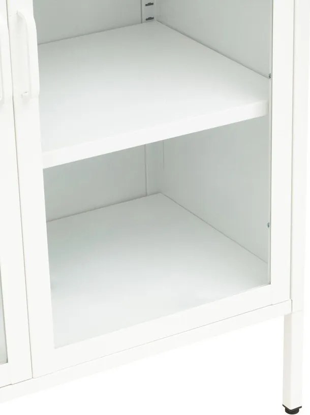 Bílá ocelová vitrína 80x102x40 cm Acier – Premier Housewares
