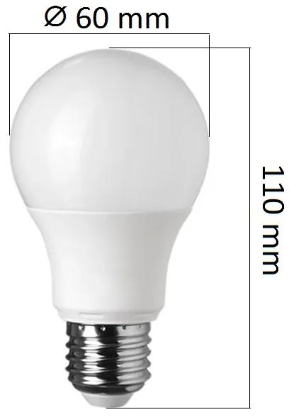 LED  žárovka E27 7W 560lm teplá, ekvivalent 50W