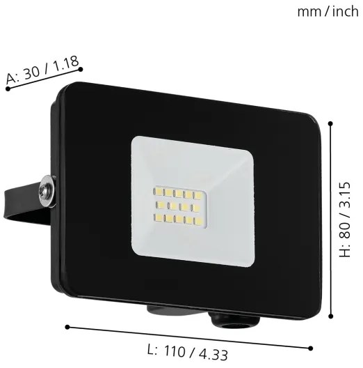 Eglo 97455 - LED Reflektor FAEDO 3 LED/10W/230V IP65