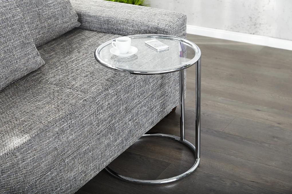 Noble Home Odkládací stolek Edcor, stříbrná