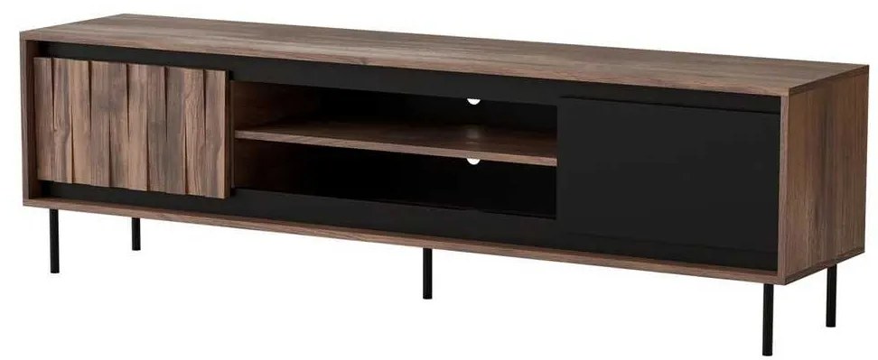 TV stolek Stuga, ořech / černá