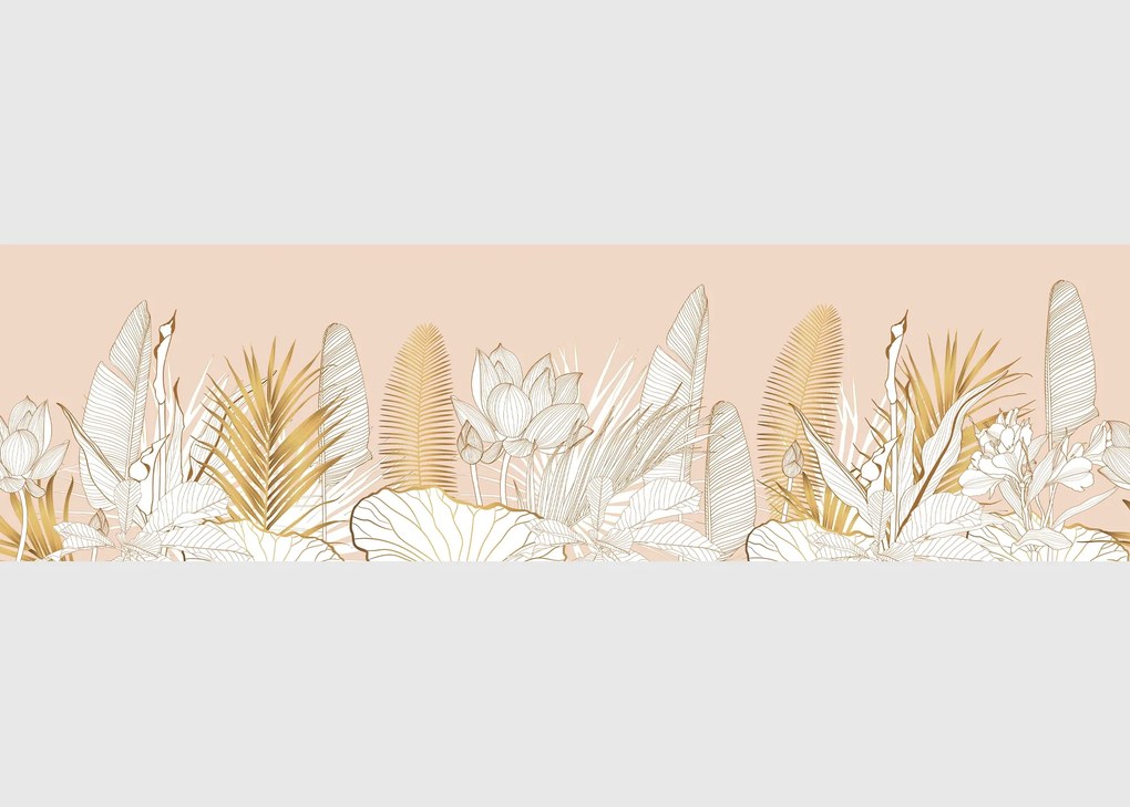 Samolepící bordura na zeď Kvetoucí Pohádky | 5 m x 13.8 cm | DWB8289