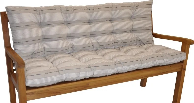 Axin Trading Polstr na zahradní lavičku 150x50 cm (sada) Polstr: Tmavě modrý melír