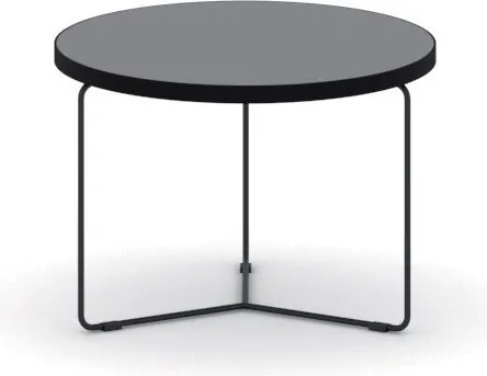 Kulatý konferenční stůl TENDER, průměr 50 cm, výška 38 cm, grafit