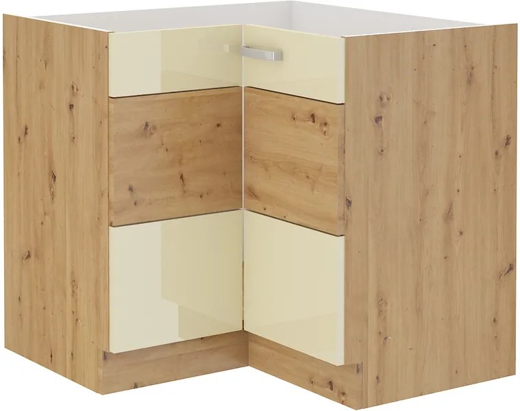Kuchyňská skříňka Artisan 90x90 DN 2F BB Barva dvířek krémová lesk