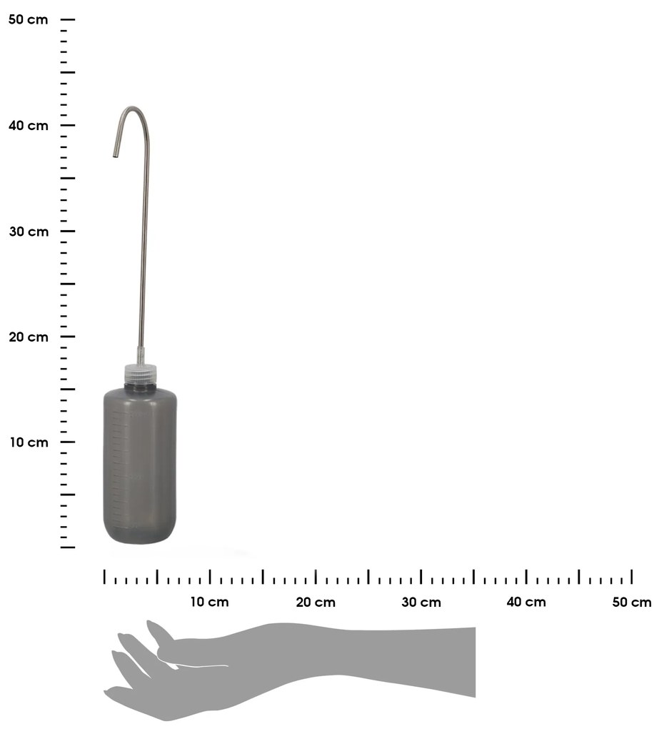 Konev na zalévání Mini, 0,5 l, šedá